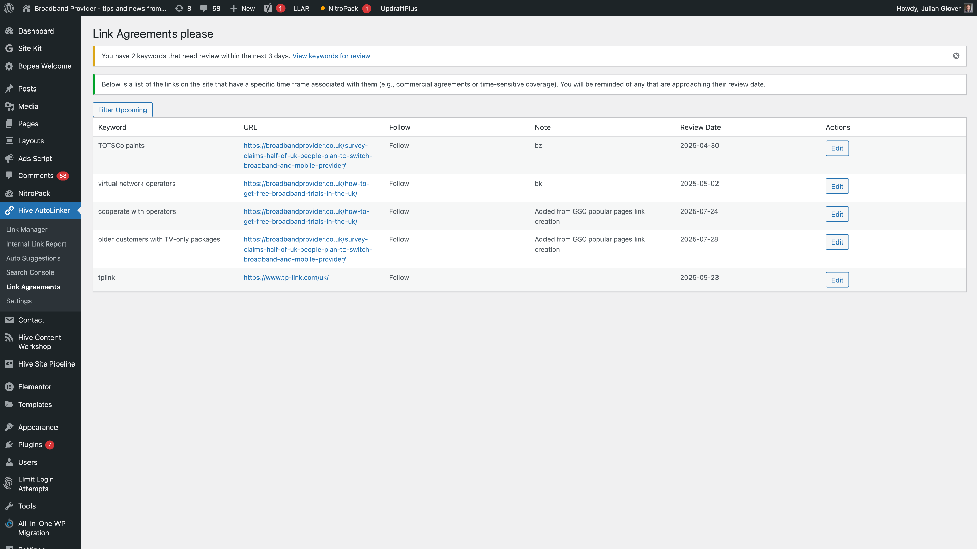 Hive AutoLinker - Automated WordPress Internal Linking Plugin